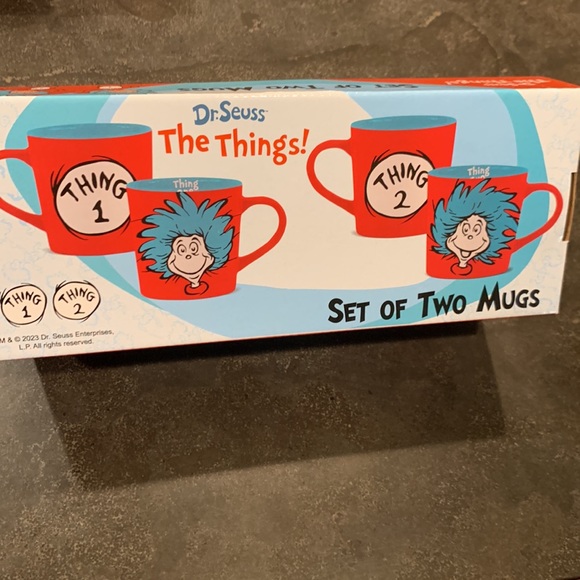 Dr. Seuss | Dining | Dr Seuss Mugs Thing And Thing 2 Set | Poshmark